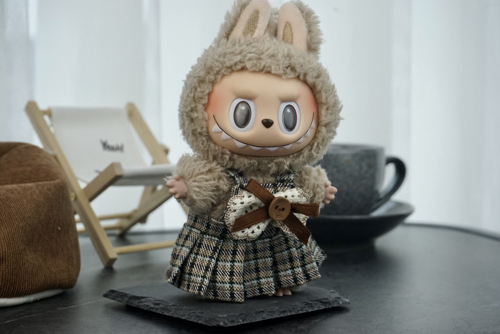 Labubu Plaid Bow Dress – Higoods